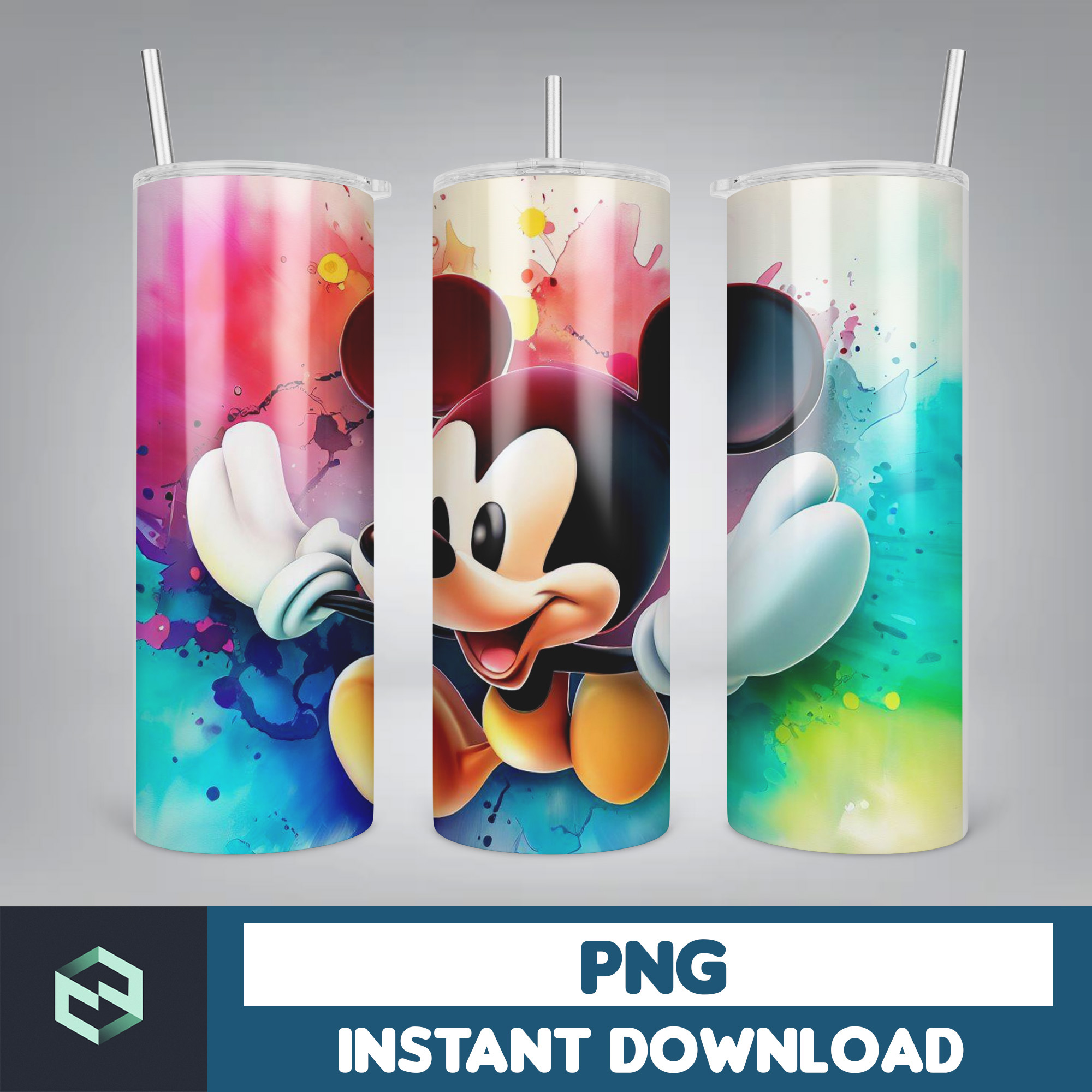 3D Mickey Mouse Tumbler Wrap, 20 OZ 3D Cartoon Sublimation D | Inspire ...