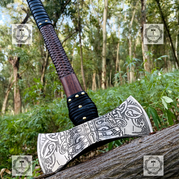 Handmade Viking Beautiful Double Bite Double Edge Axe Bearde | Inspire ...