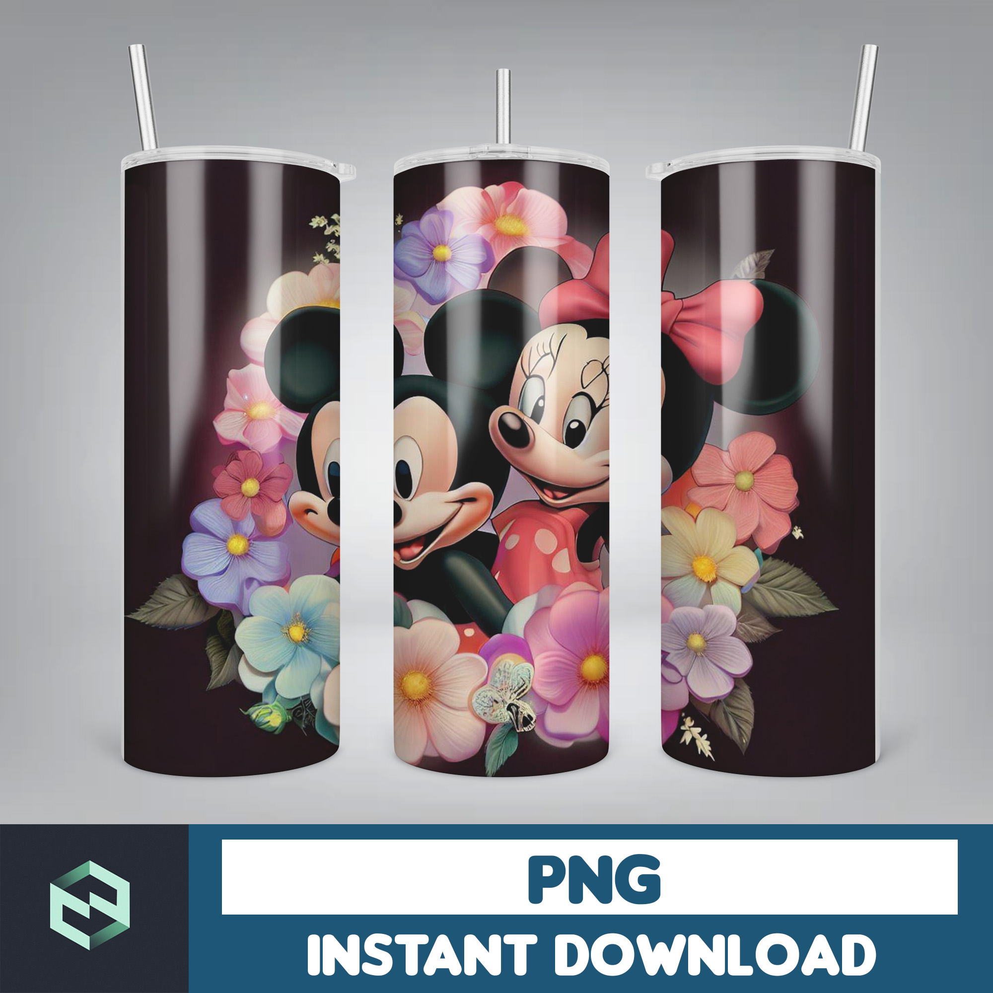 3D Mickey Mouse Tumbler Wrap, 20 OZ 3D Cartoon Sublimation D | Inspire ...