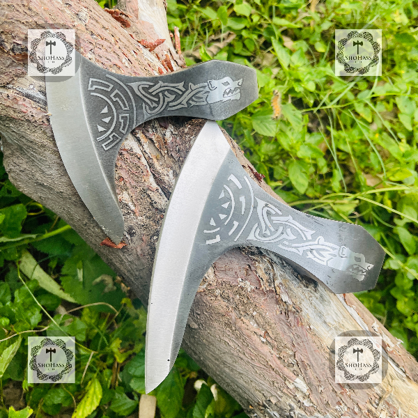 SET OF 2 AXE HEAD / HATCHET / INTEGRAL VIKING / TOMAHAWK THR | Inspire ...