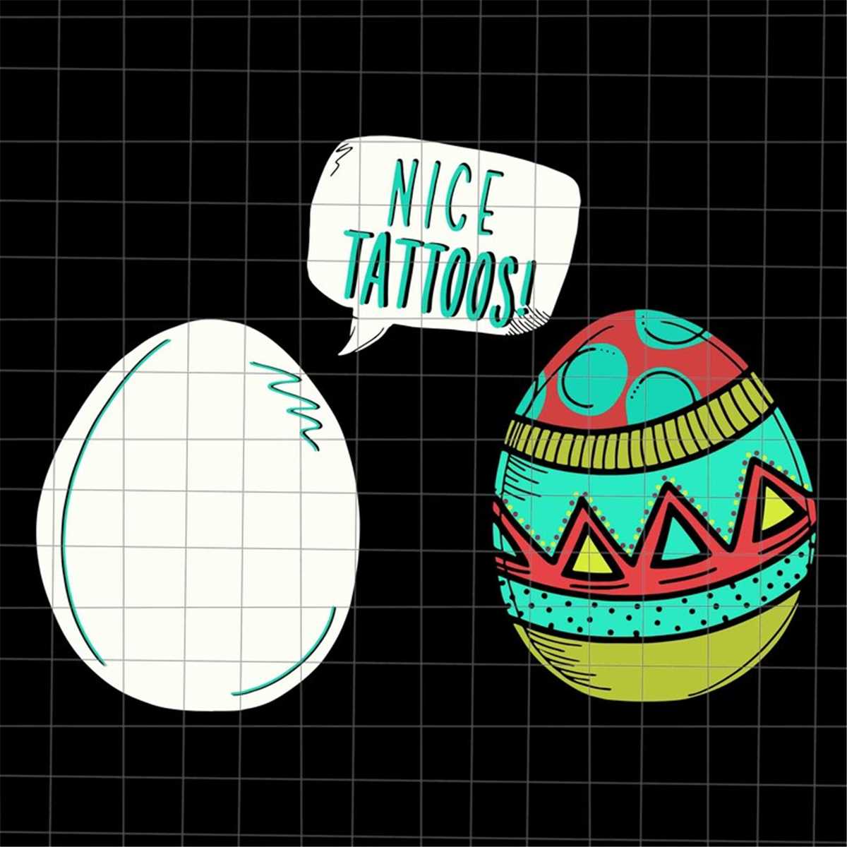 Nice Tattoos Easter Egg Svg, Tattoos Egg Easter Day Svg, Fun | Inspire Uplift