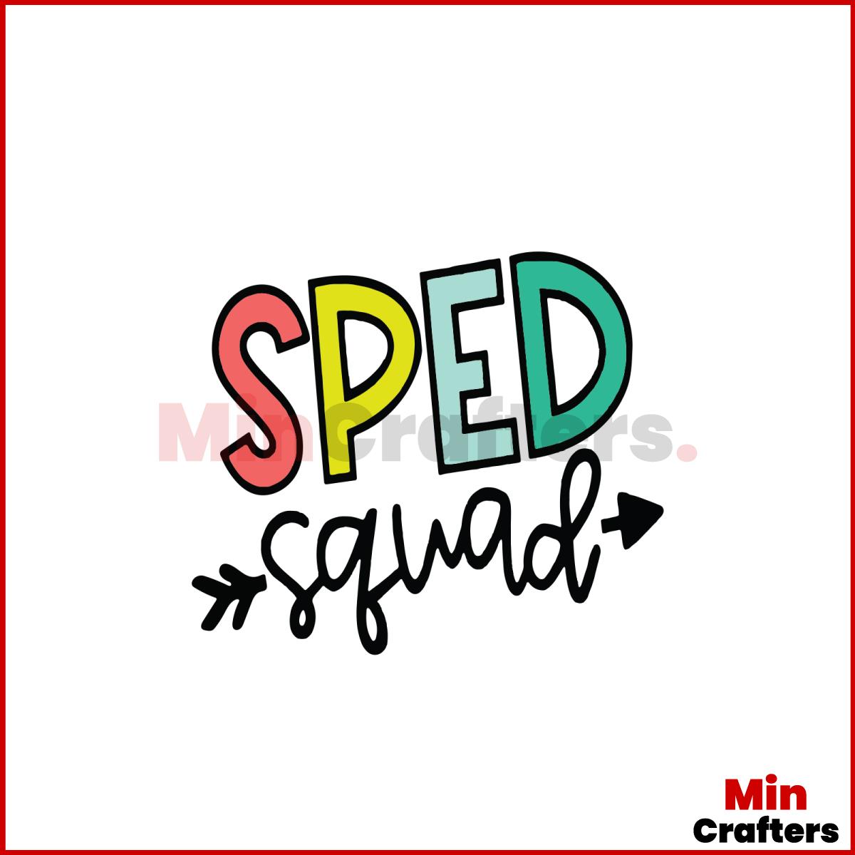 SPED Squad SVG Special Education SVG Digital Cricut Files - Inspire Uplift