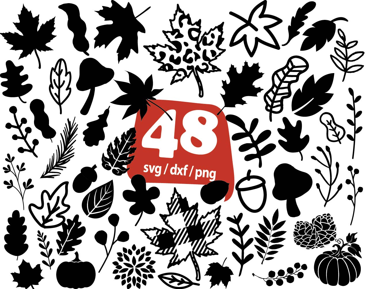 Fall Leaves Svg Bundle, Fall svg, Fall Leaf svg Bundle, Fall - Inspire ...