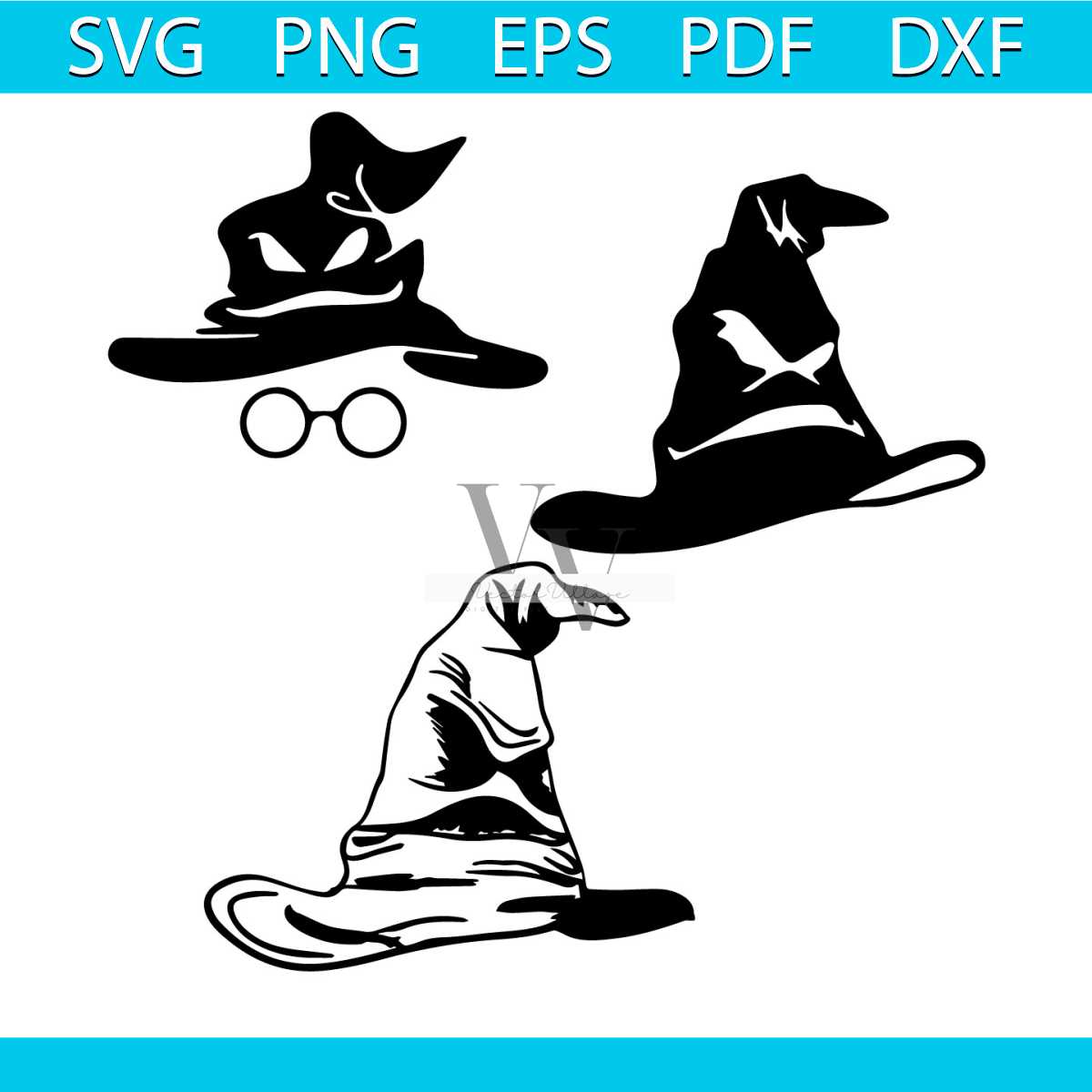 Harry Potter Sorting Hat Svg, Harry Potter Svg, Witch Hat Sv | Inspire ...