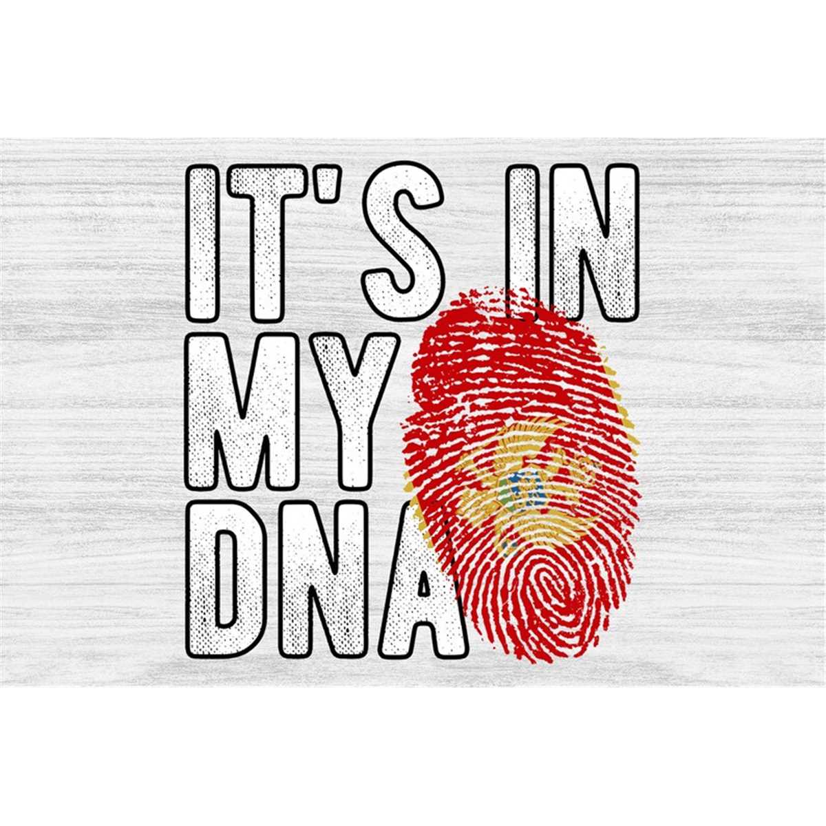 It's in my DNA Montenegro Flag Fingerprint PNG Sublimation d | Inspire ...