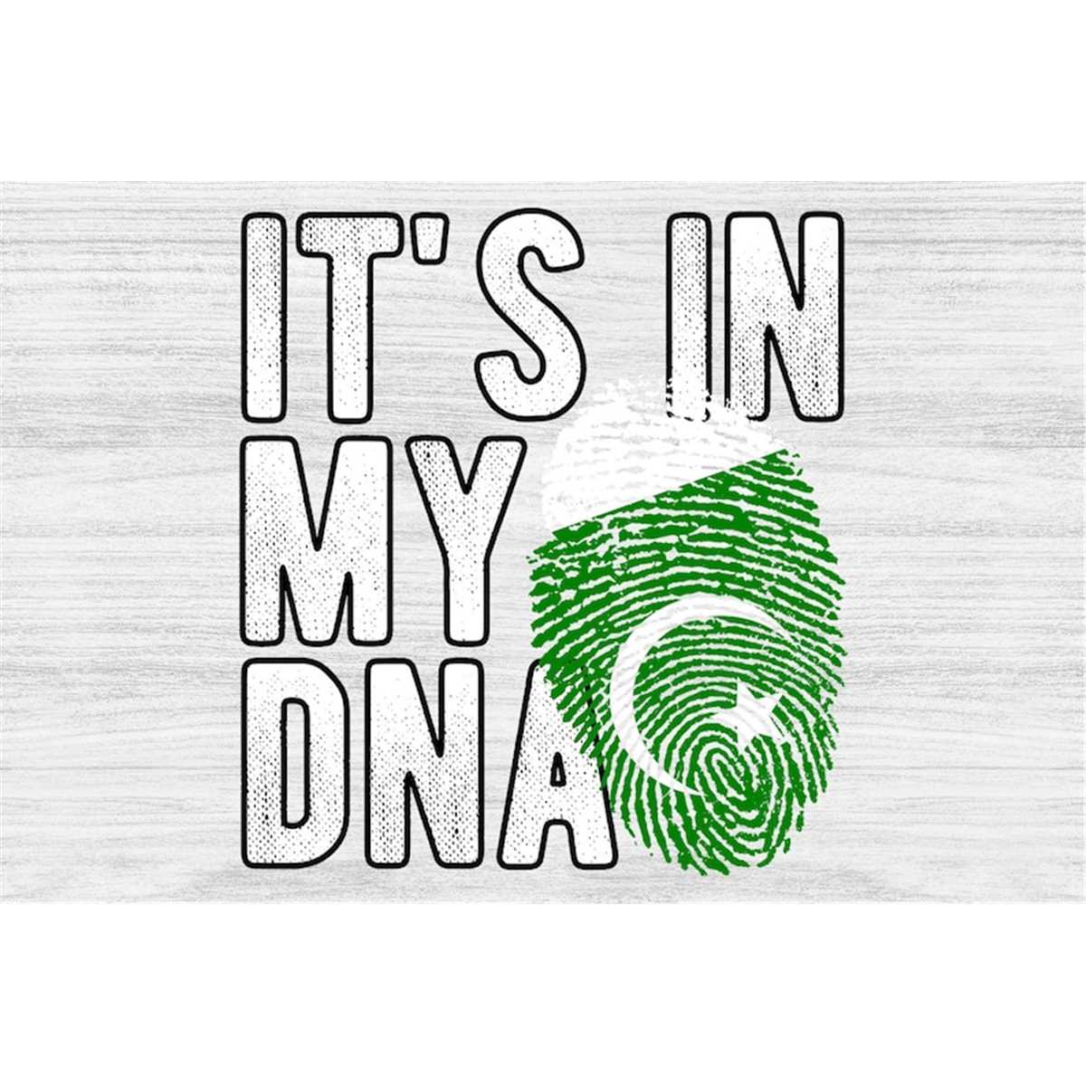 It's in my DNA Pakistan Flag Fingerprint PNG Sublimation des | Inspire ...