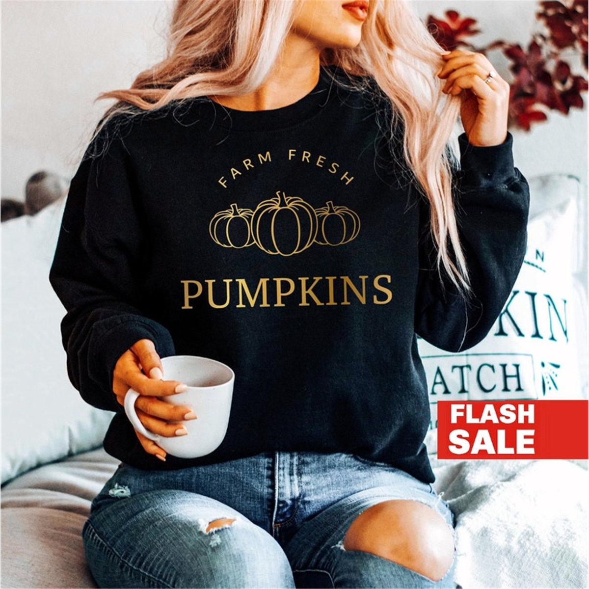 Pumpkin Sweatshirt, Fall Crewneck, Cute Pumpkin Patch Shirt | Inspire ...