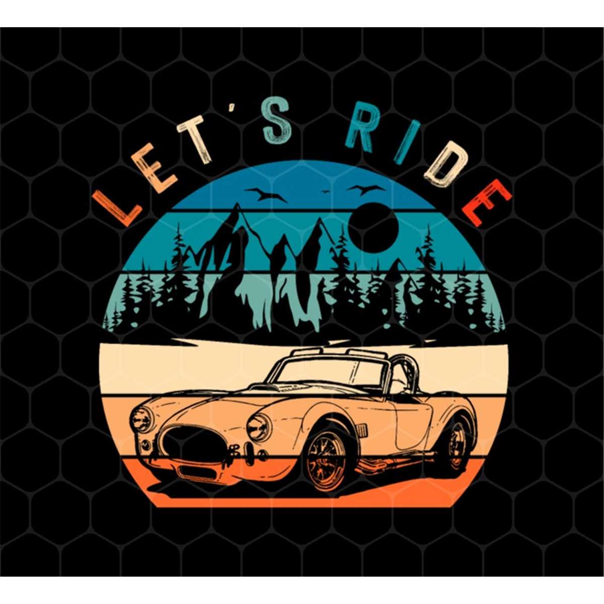 Lets Ride Png, Love Drive Cobra Car Png, Retro Cobra Car Png - Inspire ...