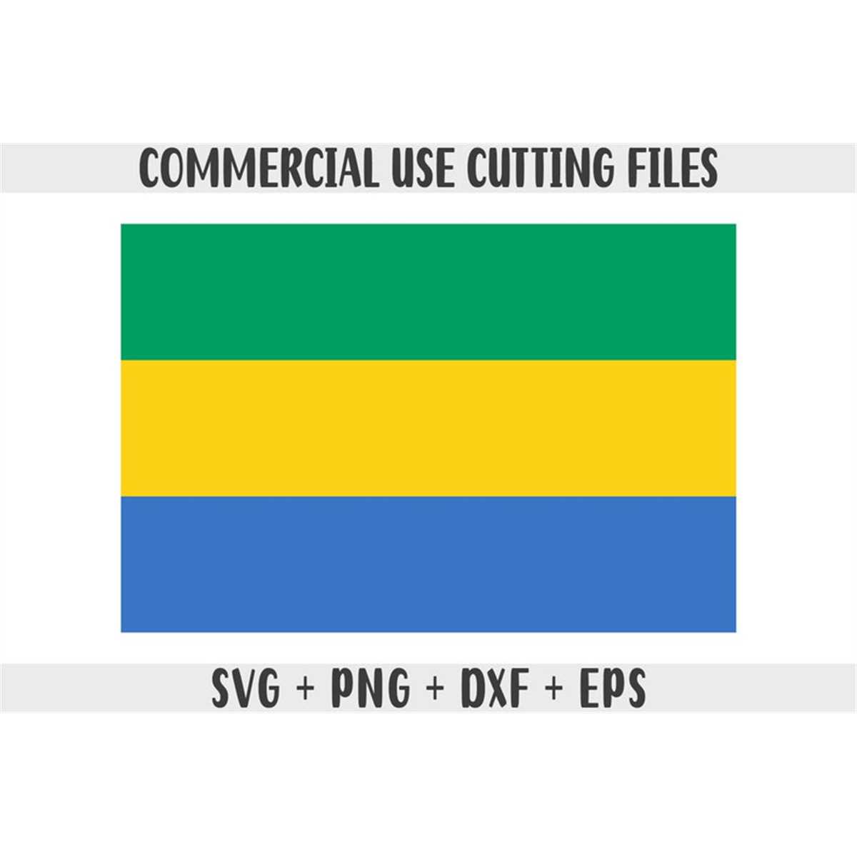 Gabon flag SVG Original colors, Gabon Flag Png, Commercial u | Inspire ...