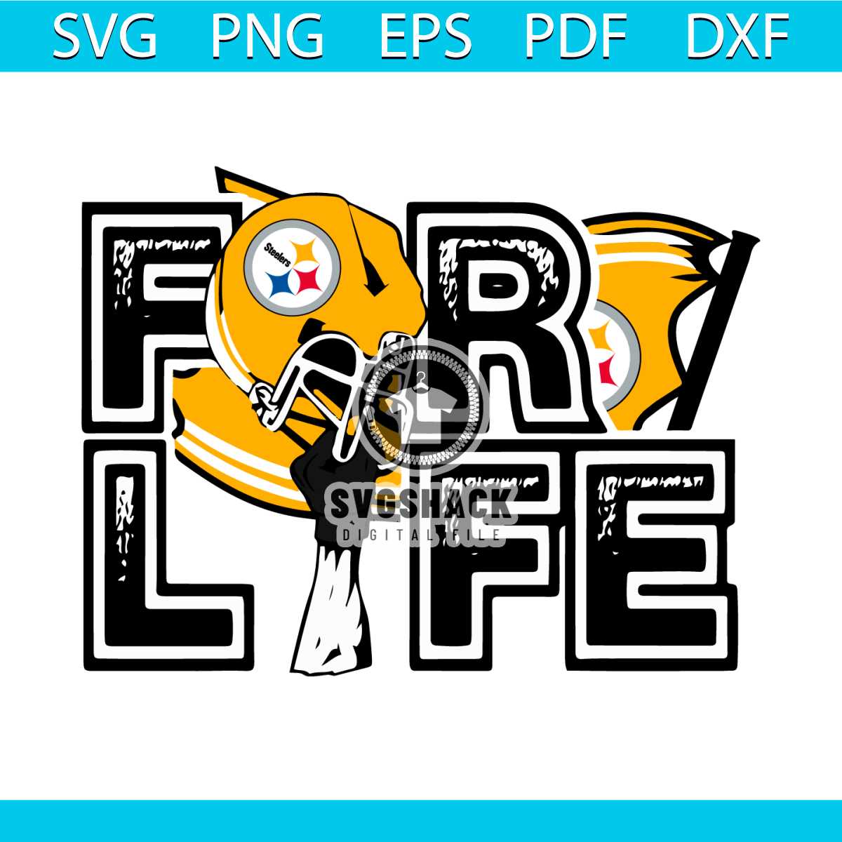 Pittsburgh Steelers For Life NFL Svg, Sport Svg, For Life Sv - Inspire ...