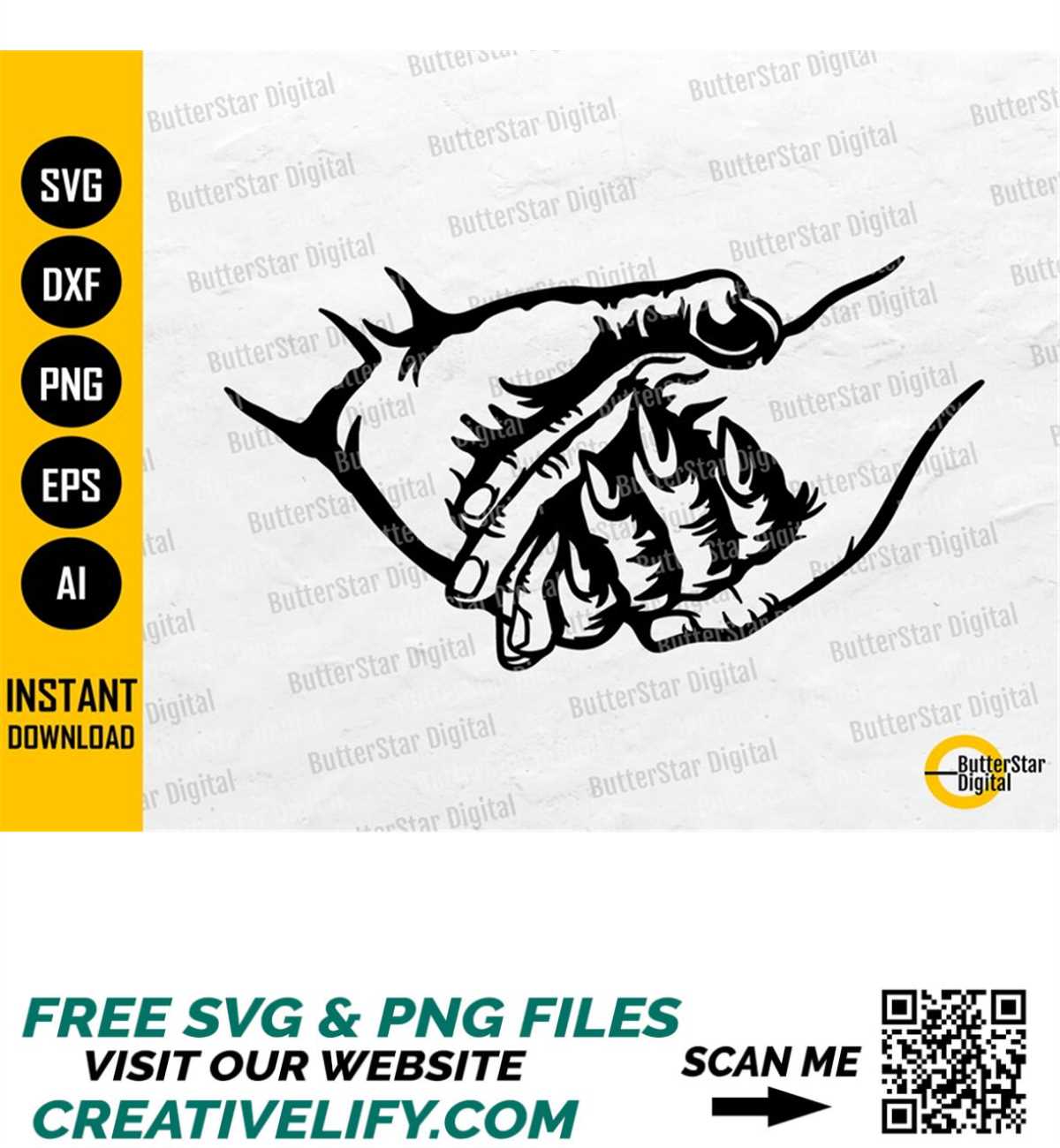 Holding Hands With A Monster SVG | Demon SVG | Gothic T-Shir - Inspire ...