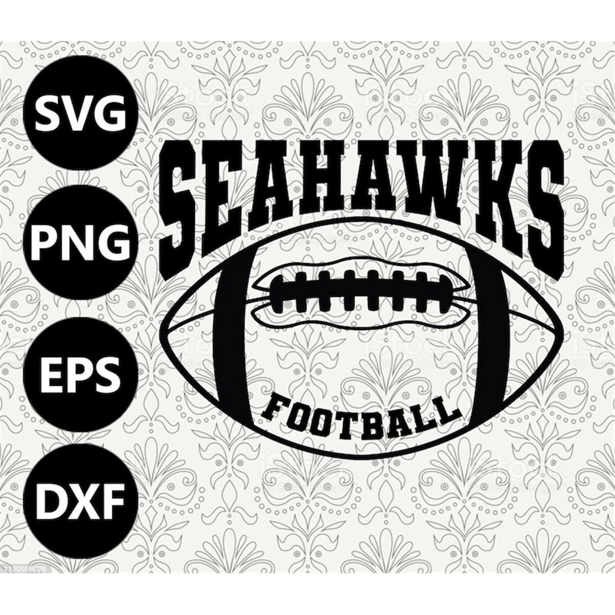 Seahawks Football Silhouette Team Clipart vector svg file fo | Inspire ...