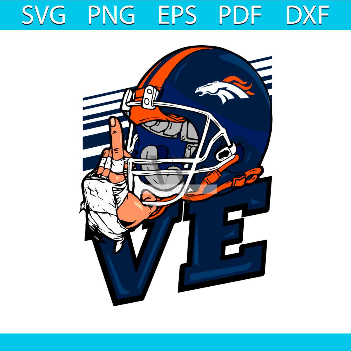 Love Denver Broncos NFL Svg, Sport Svg, Love Svg, Denver Bro | Inspire ...
