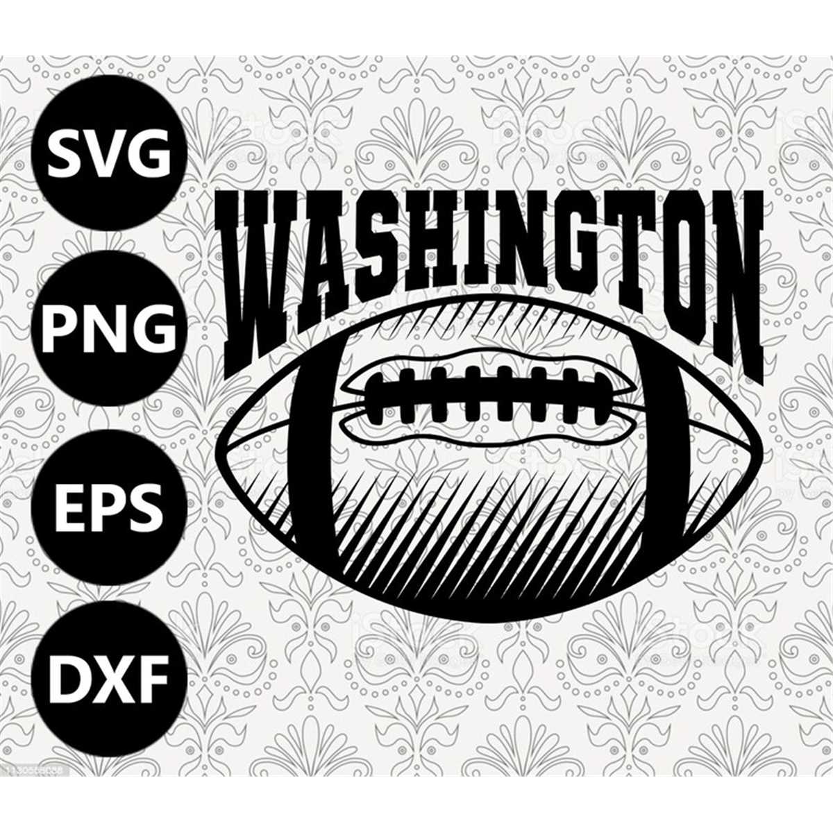 Washington Football Shading Silhouette Team Clipart vector s | Inspire ...