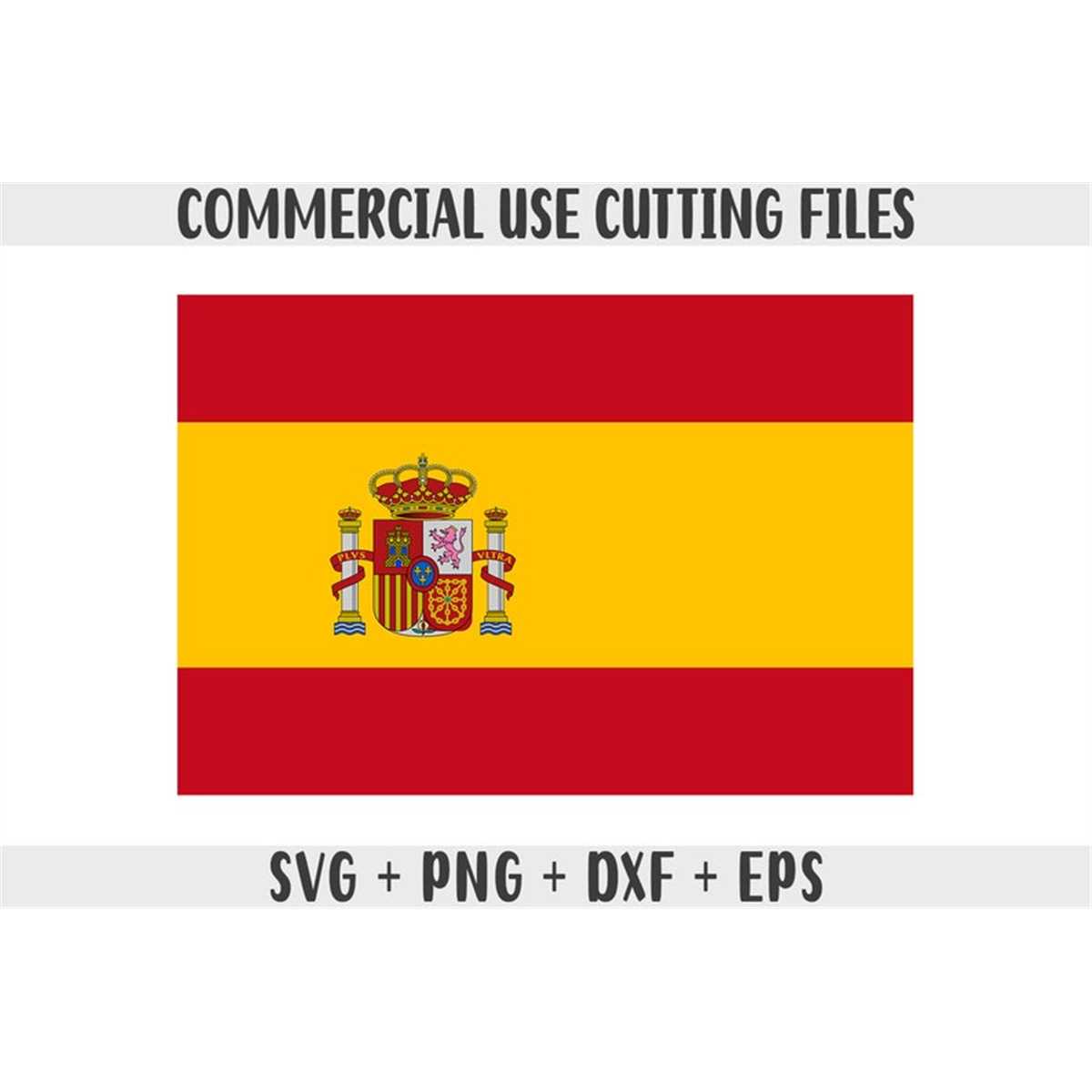 Spain flag SVG Original colors, Spain Flag Png, Commercial u | Inspire ...