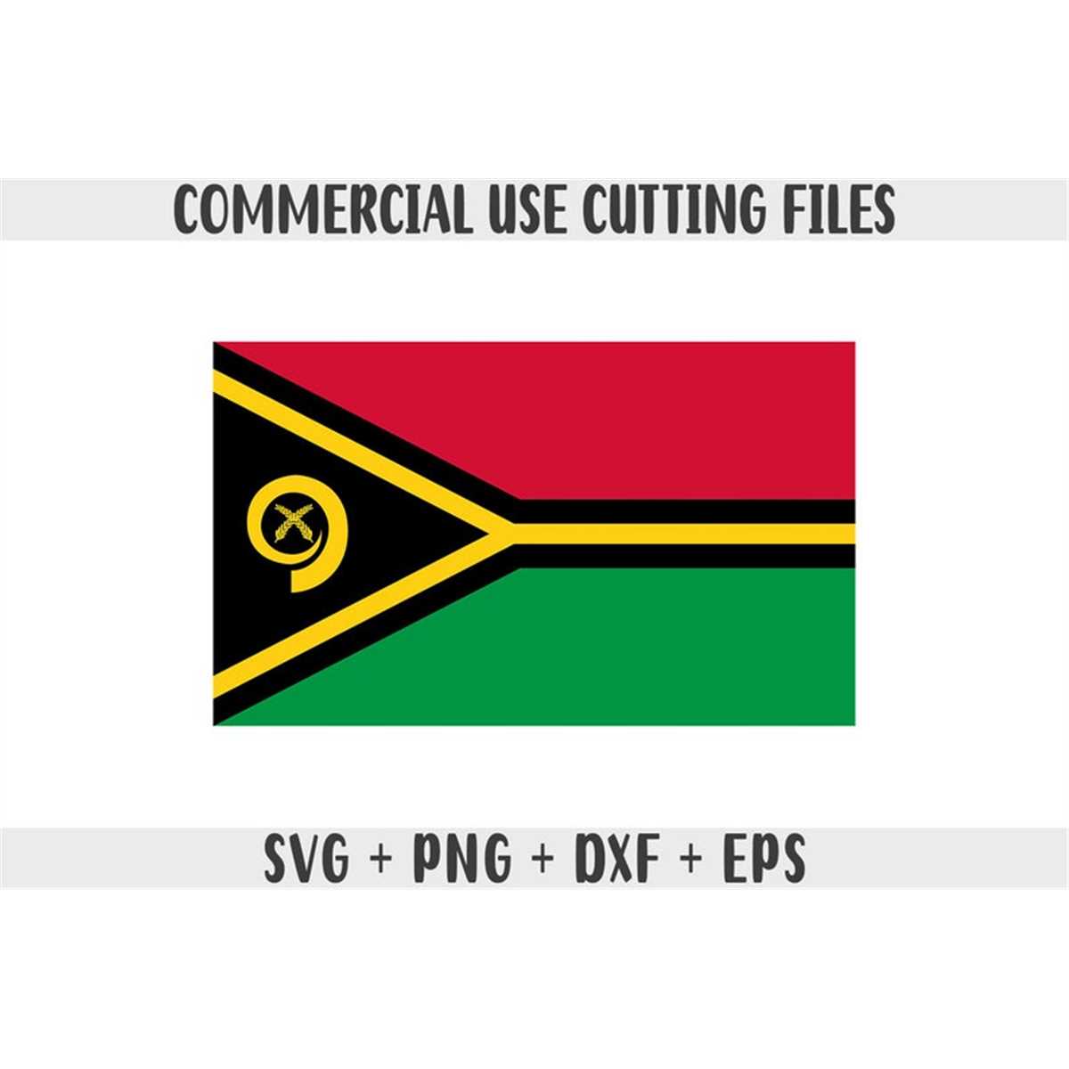 Vanuatu flag SVG Original colors, Vanuatu Flag Png, Commerci - Inspire ...