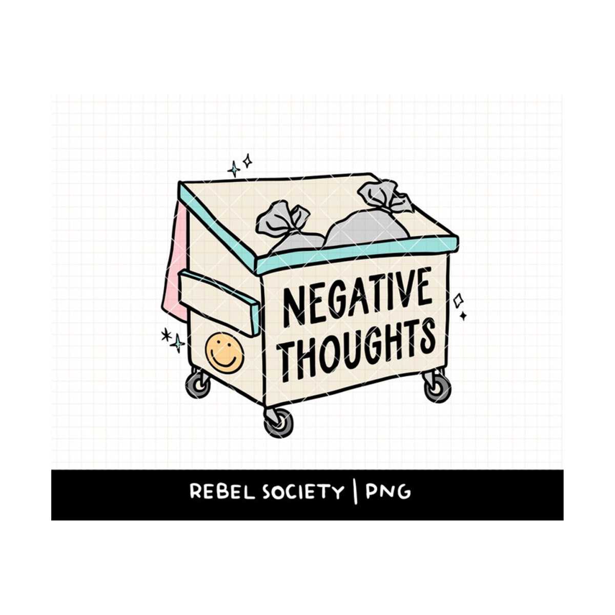 Negative Thoughts PNG, Trauma Dumping PNG, Intrusive Thought | Inspire ...