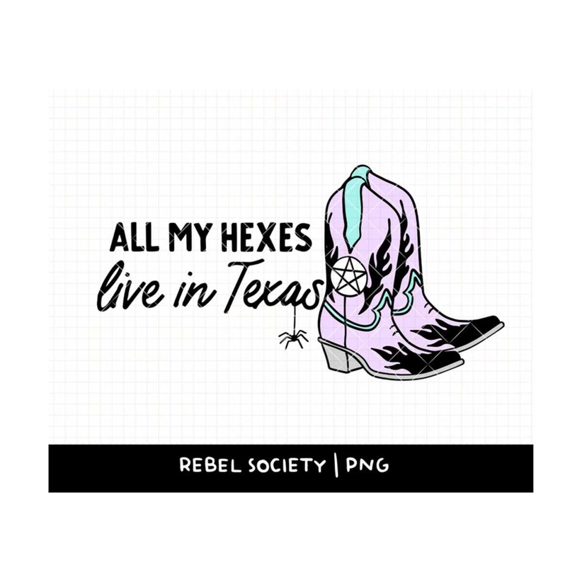 All My Hexes Live in Texas PNG, Hex Spell Goth Witchy Protec | Inspire ...