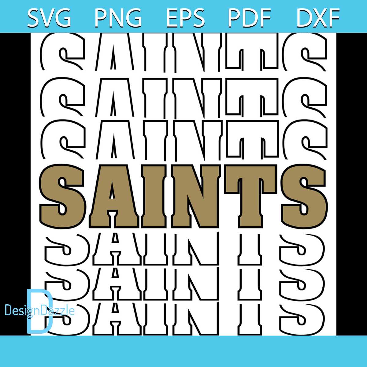 Saints Mirrored Word Svg, Sport Svg, New Orleans Saints Svg, | Inspire ...