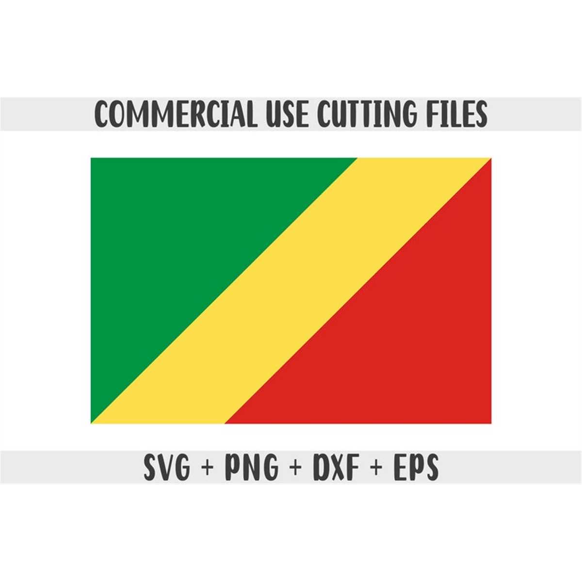 Congo Republic of the flag SVG Original colors, Congo Republ - Inspire ...