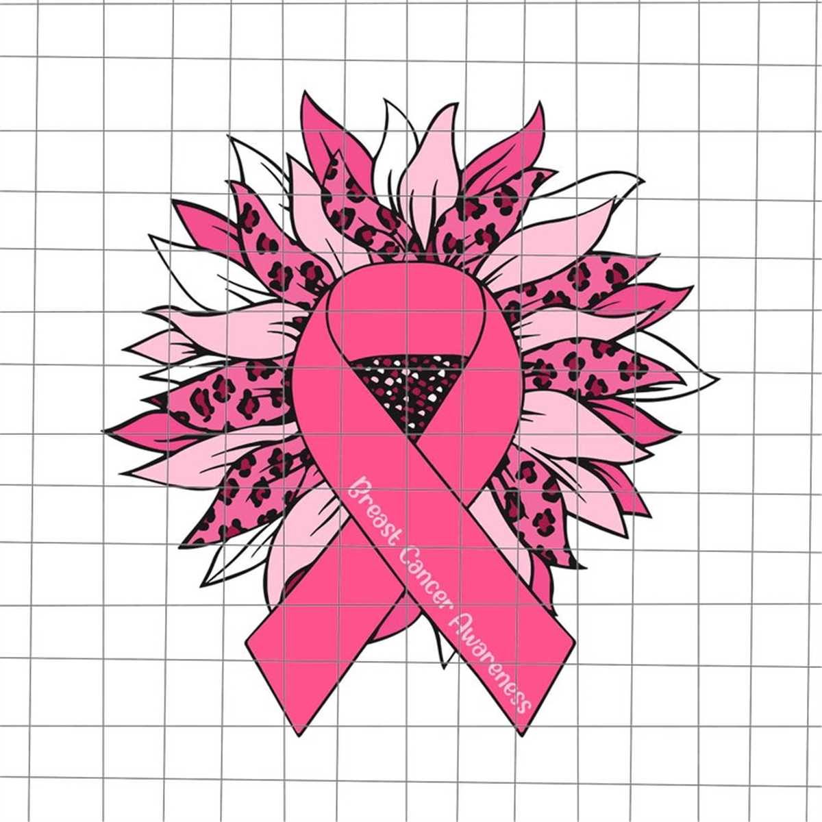 Breast Cancer Awareness Sunflower Svg, Sunflower Breast Canc | Inspire ...