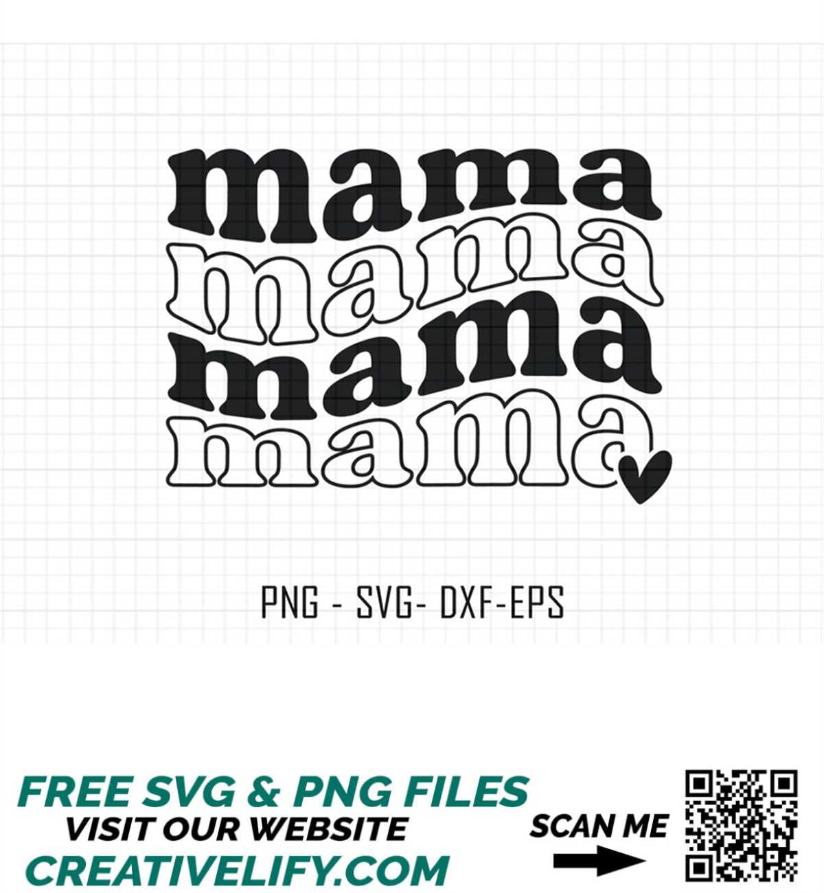 Mama Svg File Instant Download Mama Cut File For Cricut Mo Inspire