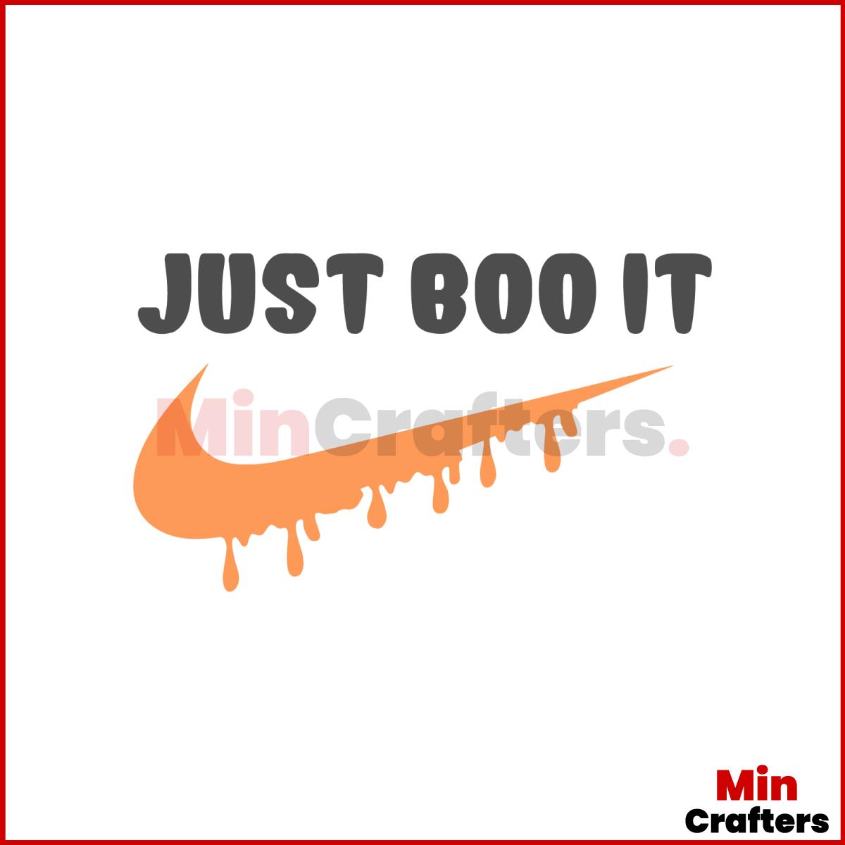 Retro Just Boo It Halloween Swoosh SVG Cutting Digital File - Inspire ...