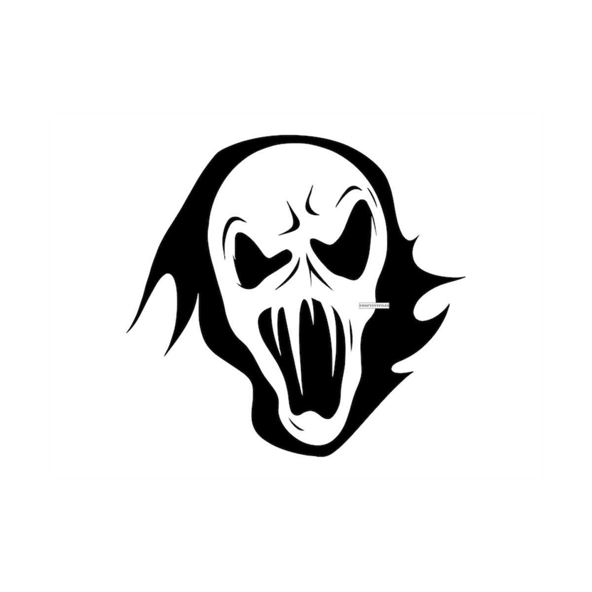 Ghost Face 2 SVG PNG DXF, Scream Svg, Halloween Svg, Ghost F | Inspire ...