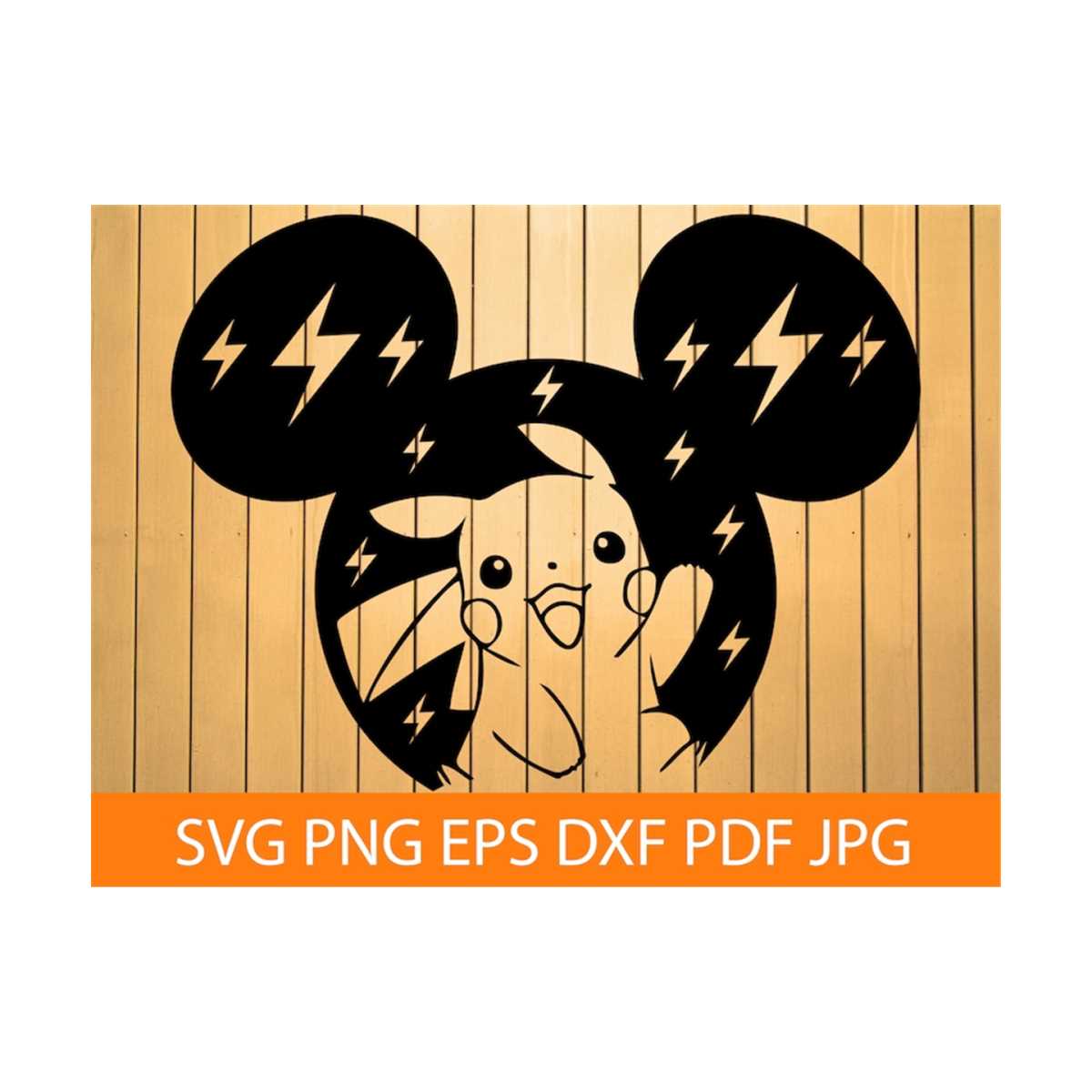 Pikachu SVG PNG DXF, Pokemon Svg, Ears Svg, Pikachu Clipart, | Inspire ...