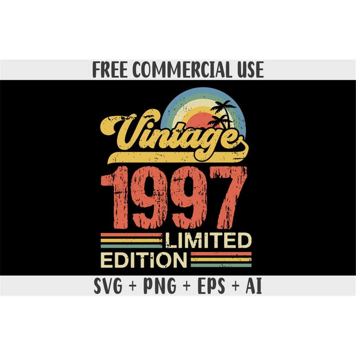 Vintage 1997 Svg, 27th Birthday Svg, Limited edition Svg, Bi - Inspire ...