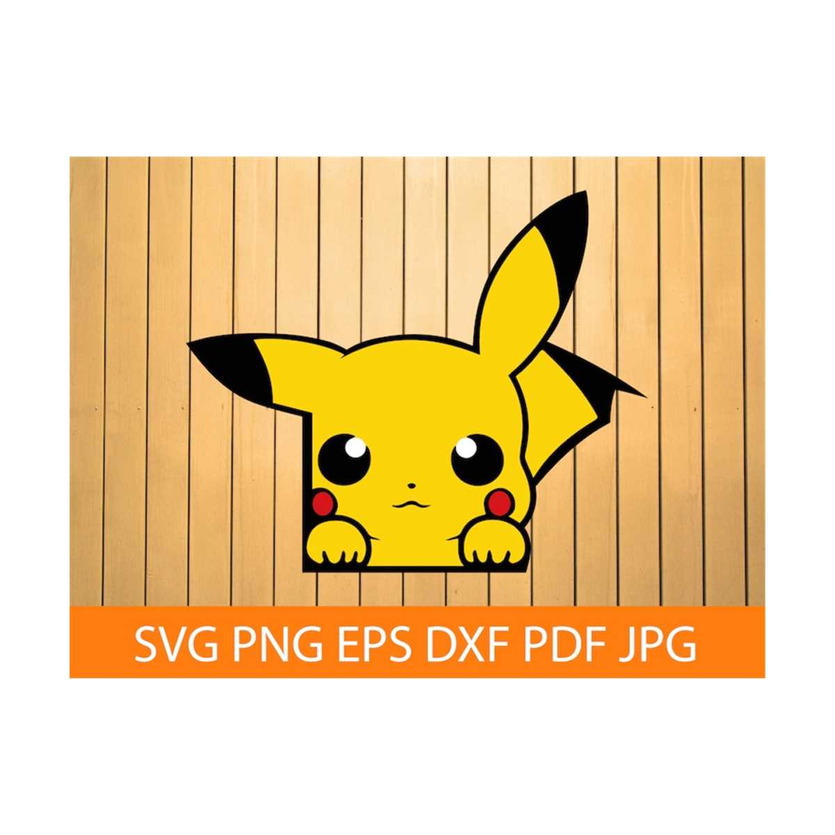 Peeking Pikachu SVG PNG DXF, Peek-a-chu Svg, Pikachu Svg, Po | Inspire ...