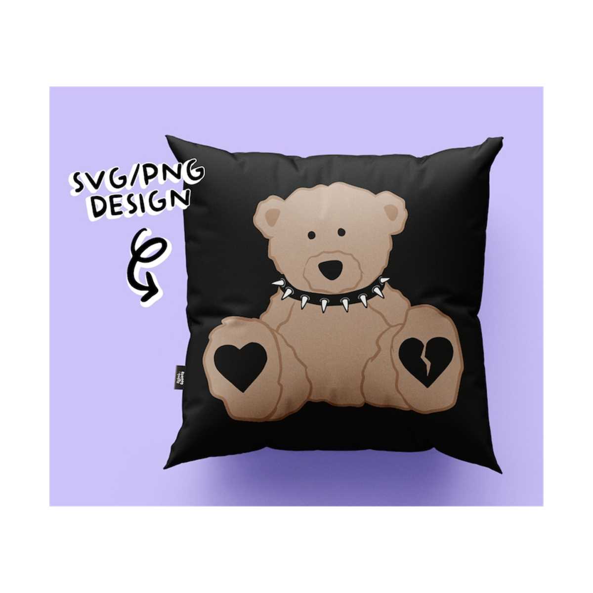 Emo Teddy Bear SVG, Goth Teddy Bear SVG, Still Emo, Elder Em - Inspire ...