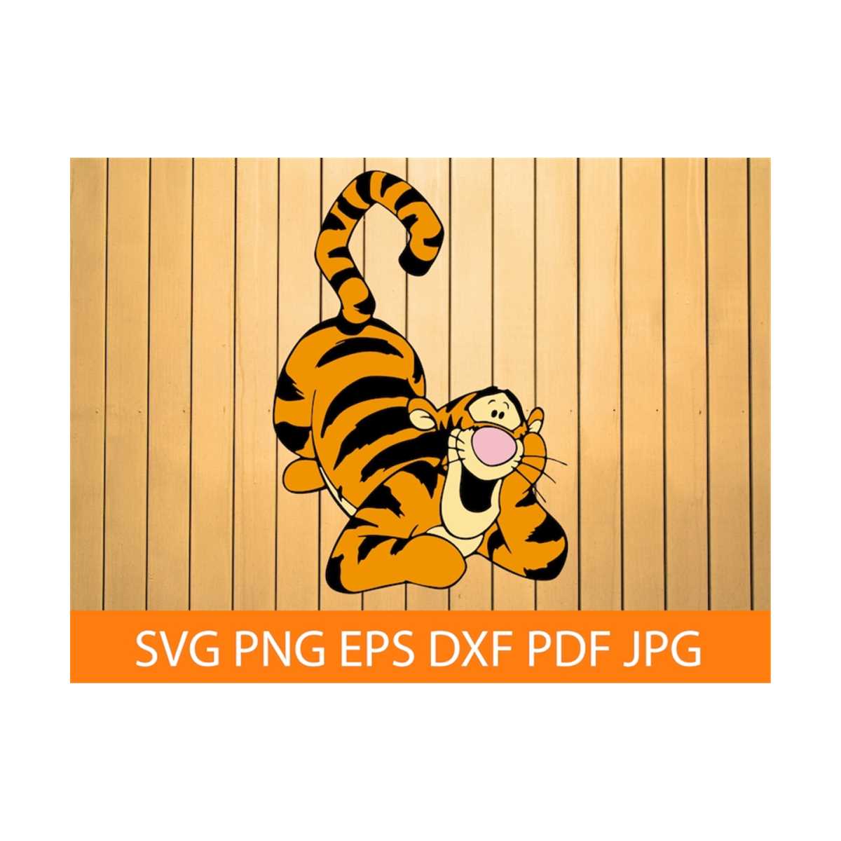 Tigger SVG PNG PDF Dxf | Inspire Uplift