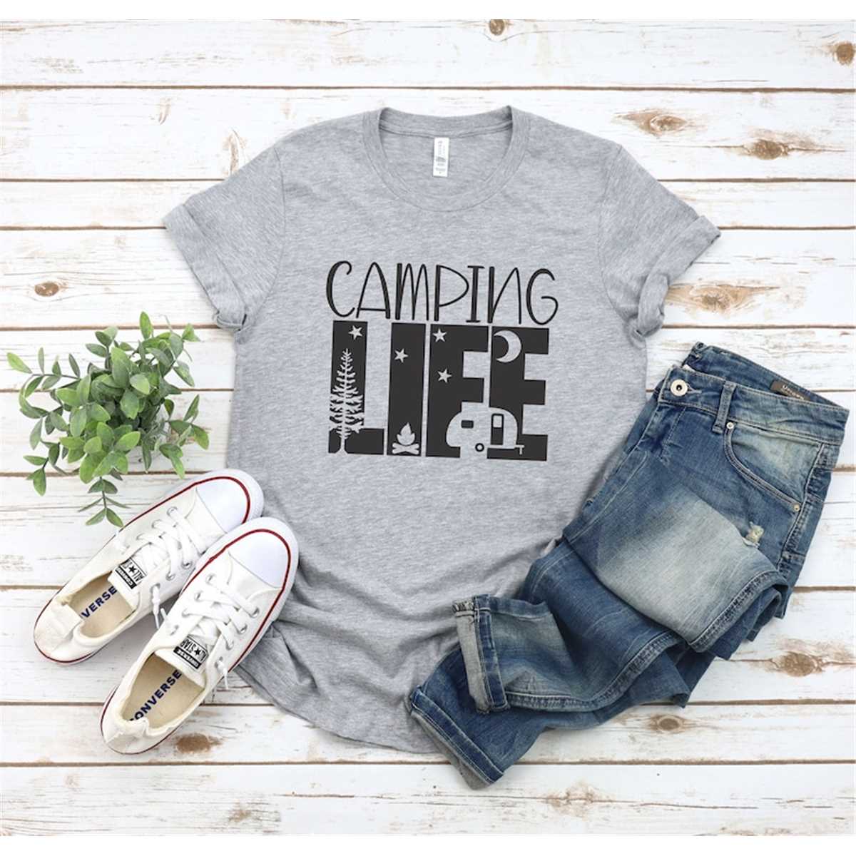 Camping Life Shirts, Camping Shirt, Camper T-shirt, Camper S | Inspire ...