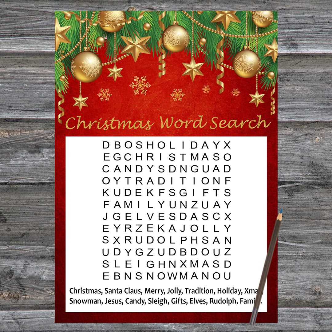 Christmas party games,Christmas Word Search Game Printable,G | Inspire ...