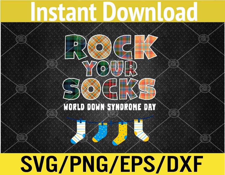 World Down Syndrome Day Rock Your Socks Awareness Svg, Eps, | Inspire ...