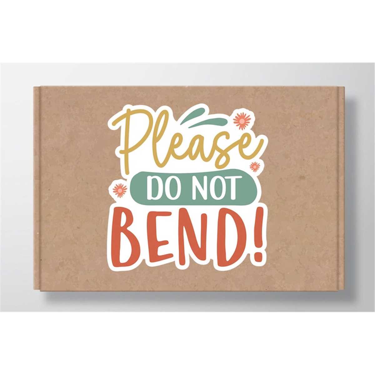 Please do not bend sticker SVG, Boho SVG stickers for small | Inspire ...