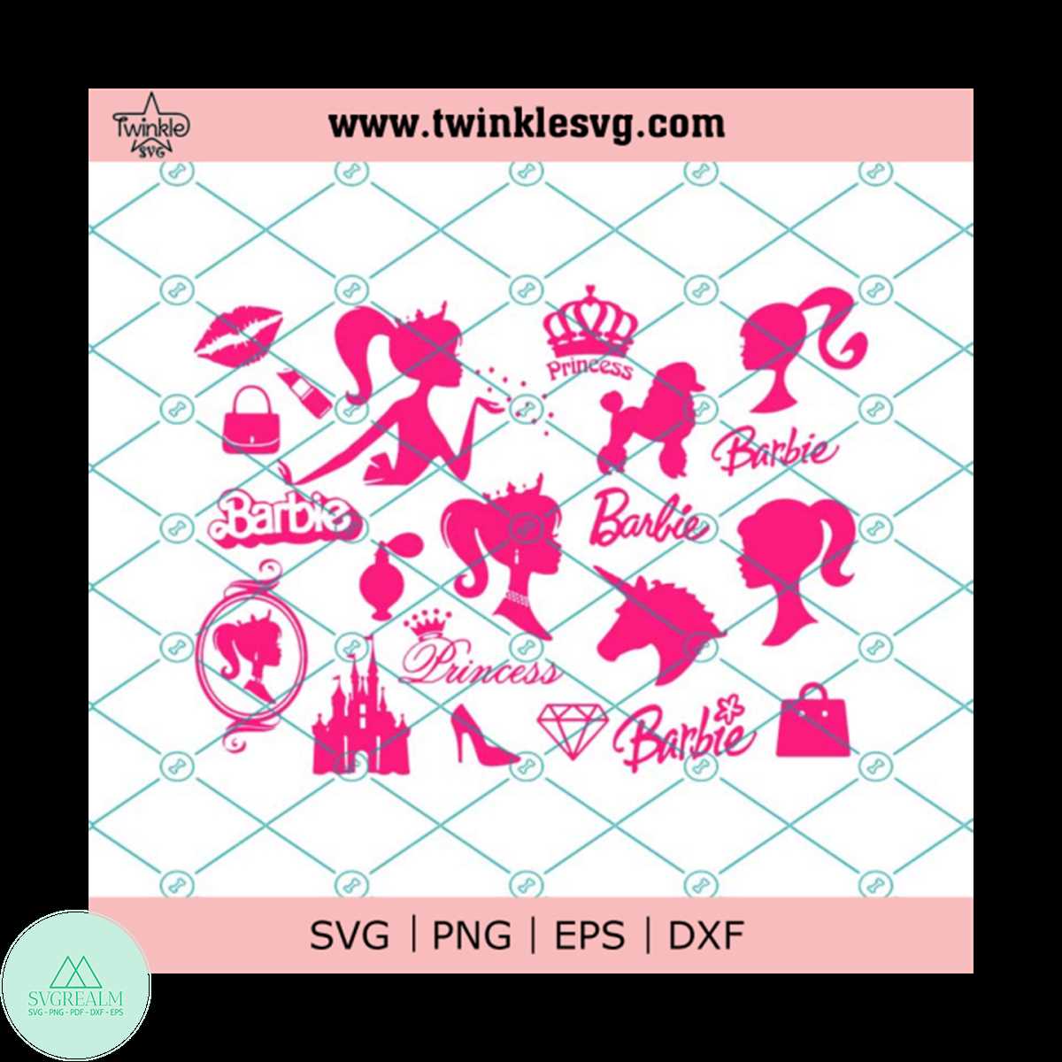 Barbie svg, Disney svg, Pink svg | Inspire Uplift
