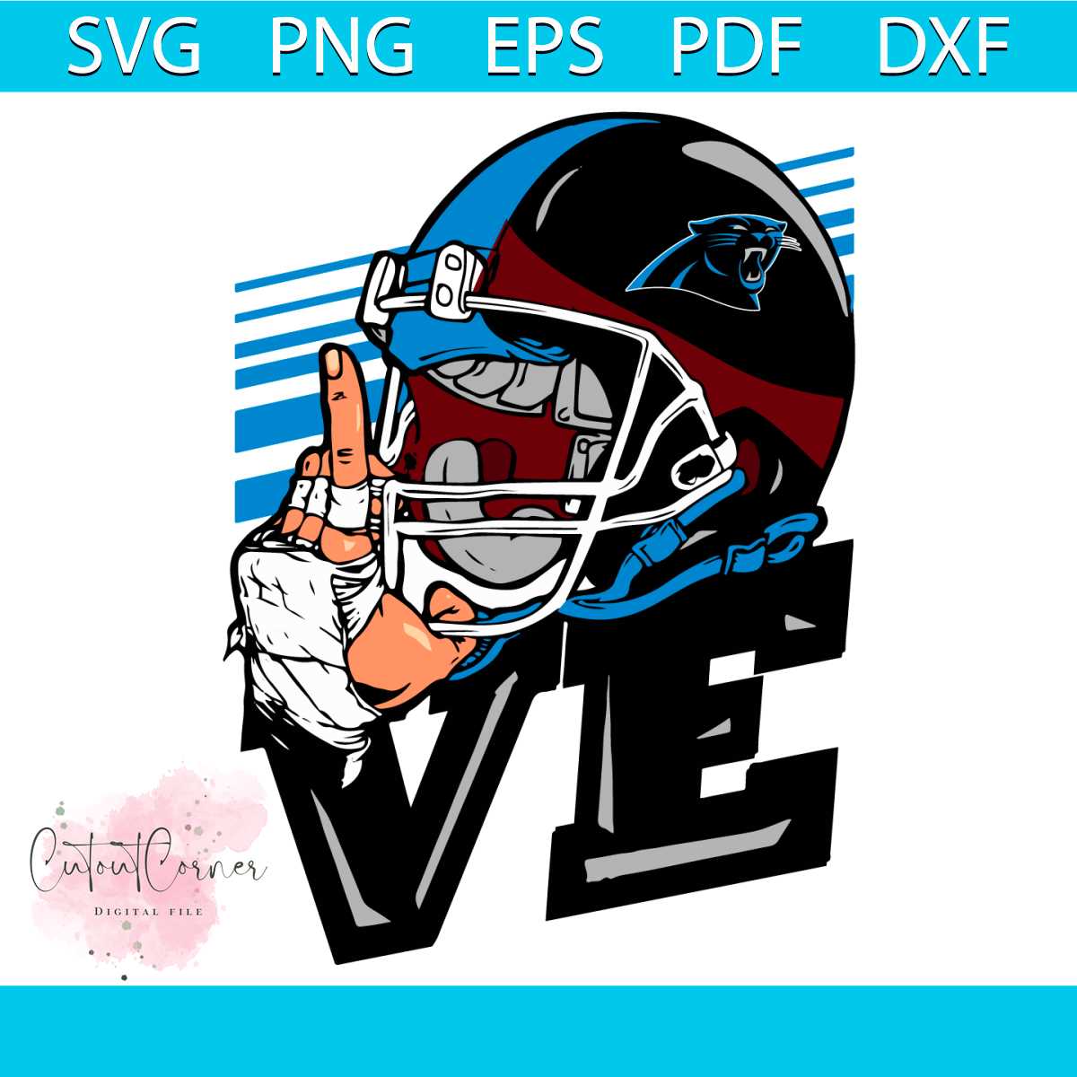 Love Carolina Panthers NFL Svg, Sport Svg, Love Svg, Carolin | Inspire ...