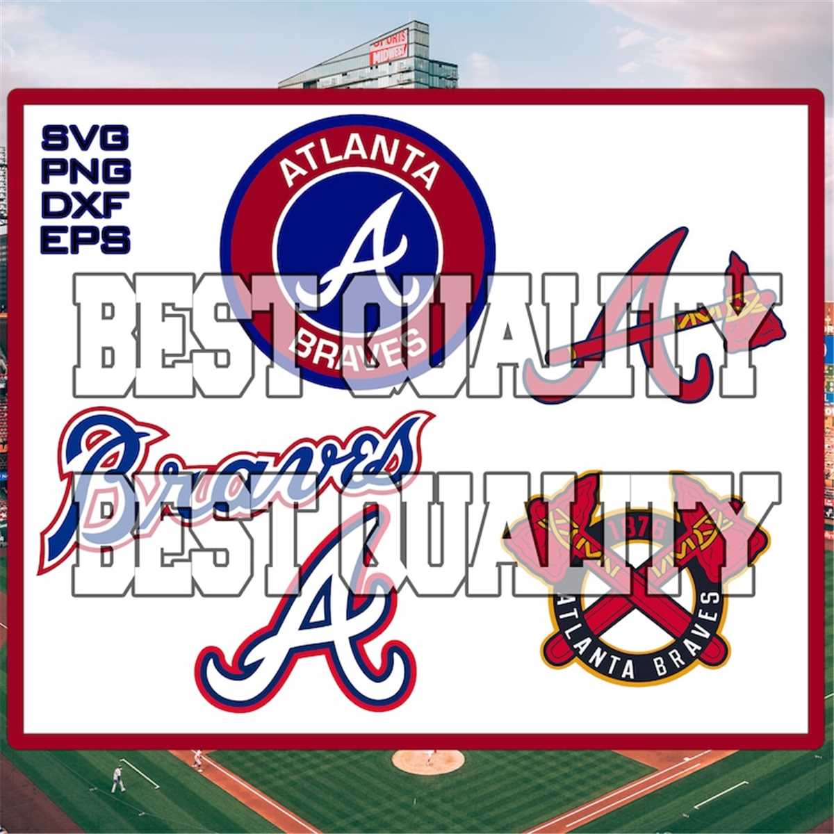 Atlanta Bravess SVG PNG, svg Sports files, Svg For Cricut, C - Inspire ...
