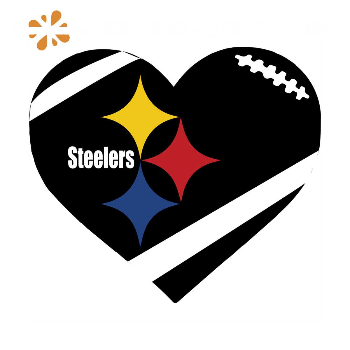 Pittsburgh Steelers Black Heart SVG, Sport Svg, Heart SVG, P - Inspire ...