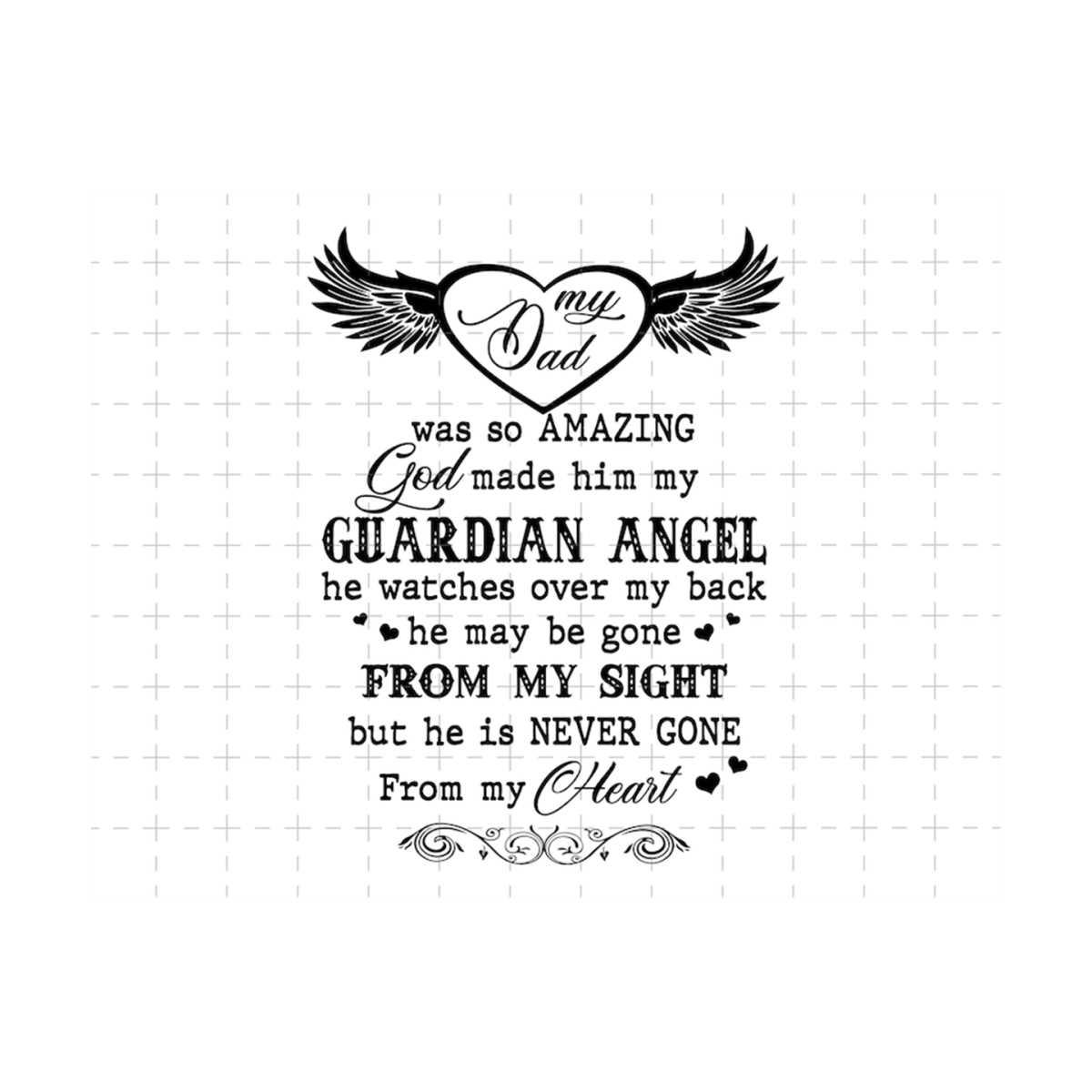 God Made Him My Angle Guardian Angle Svg, Dad Memorial Svg, | Inspire ...