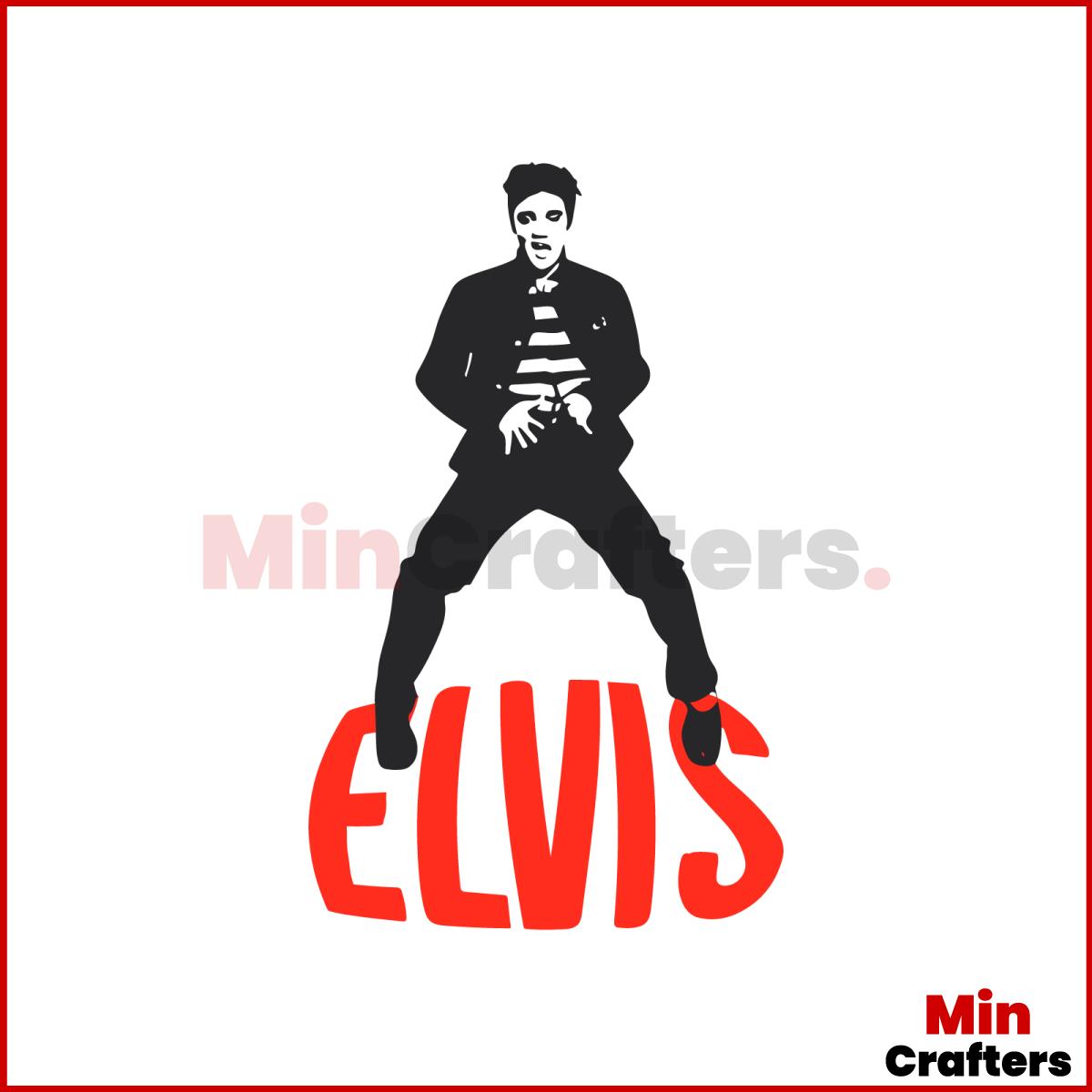 Elvis Presley King of Rock and Roll SVG Cutting Digital File | Inspire ...