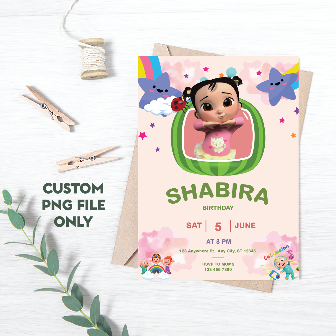 Personalized File Cocomelon Invitation | Cocomelon Birthday | Inspire ...