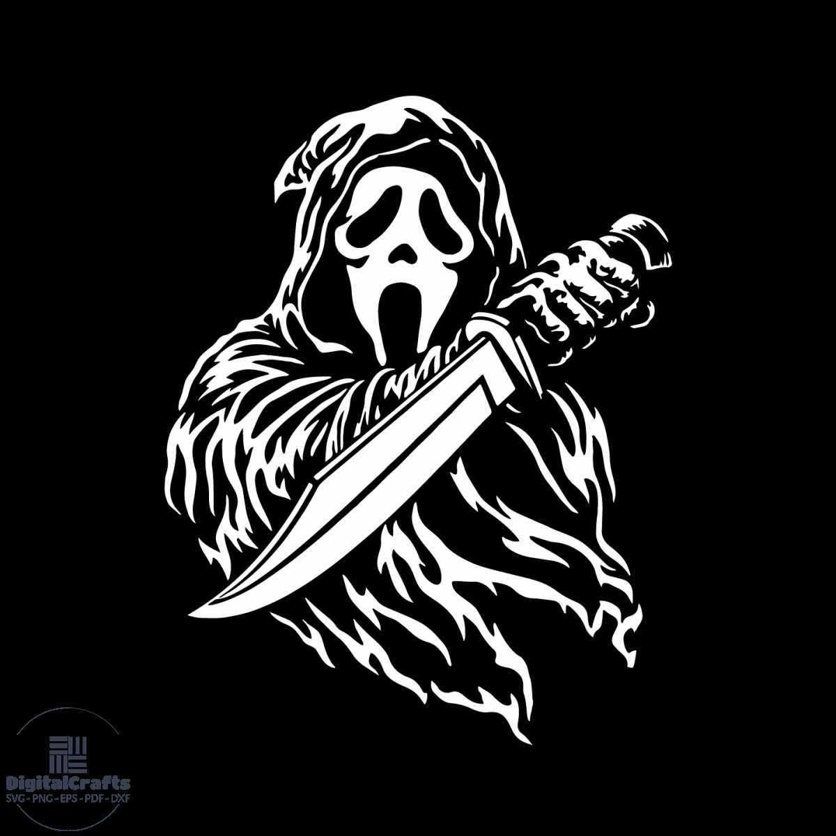 Ghostface SVG, Scream Halloween Horror Scary SVG, Ghostface | Inspire ...