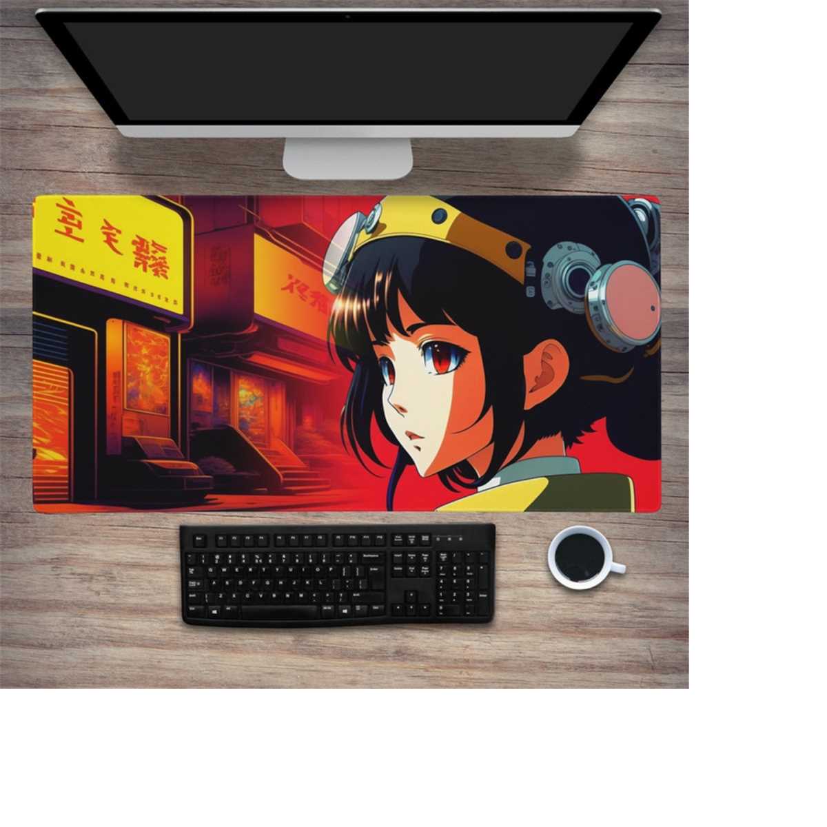 Night Tokyo City Gaming Mousepad, Japanese Desk Mat Tokyo St | Inspire ...