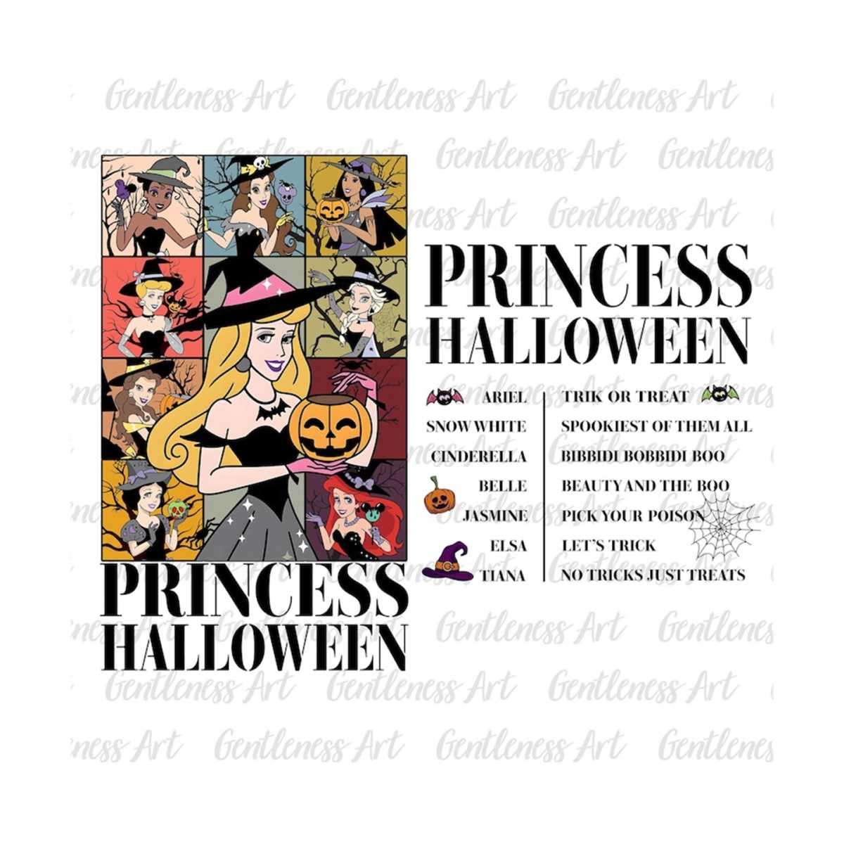 Two-side Halloween Princess Png, Halloween Witch, Spooky Vib | Inspire ...