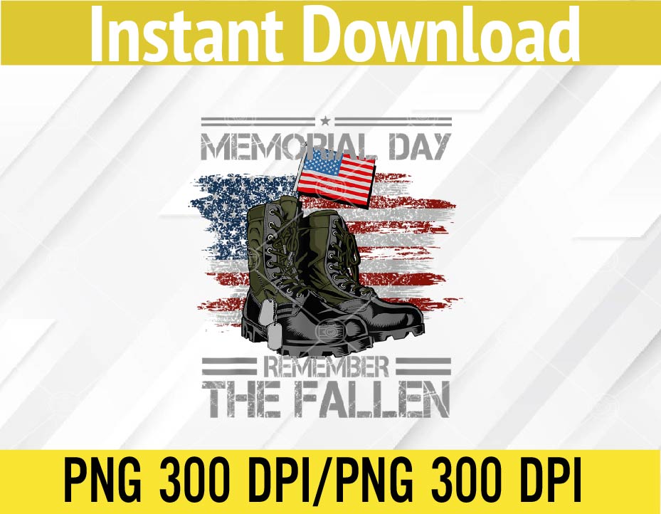 Memorial Day Remember The Fallen Veteran Military Vintage PN | Inspire ...