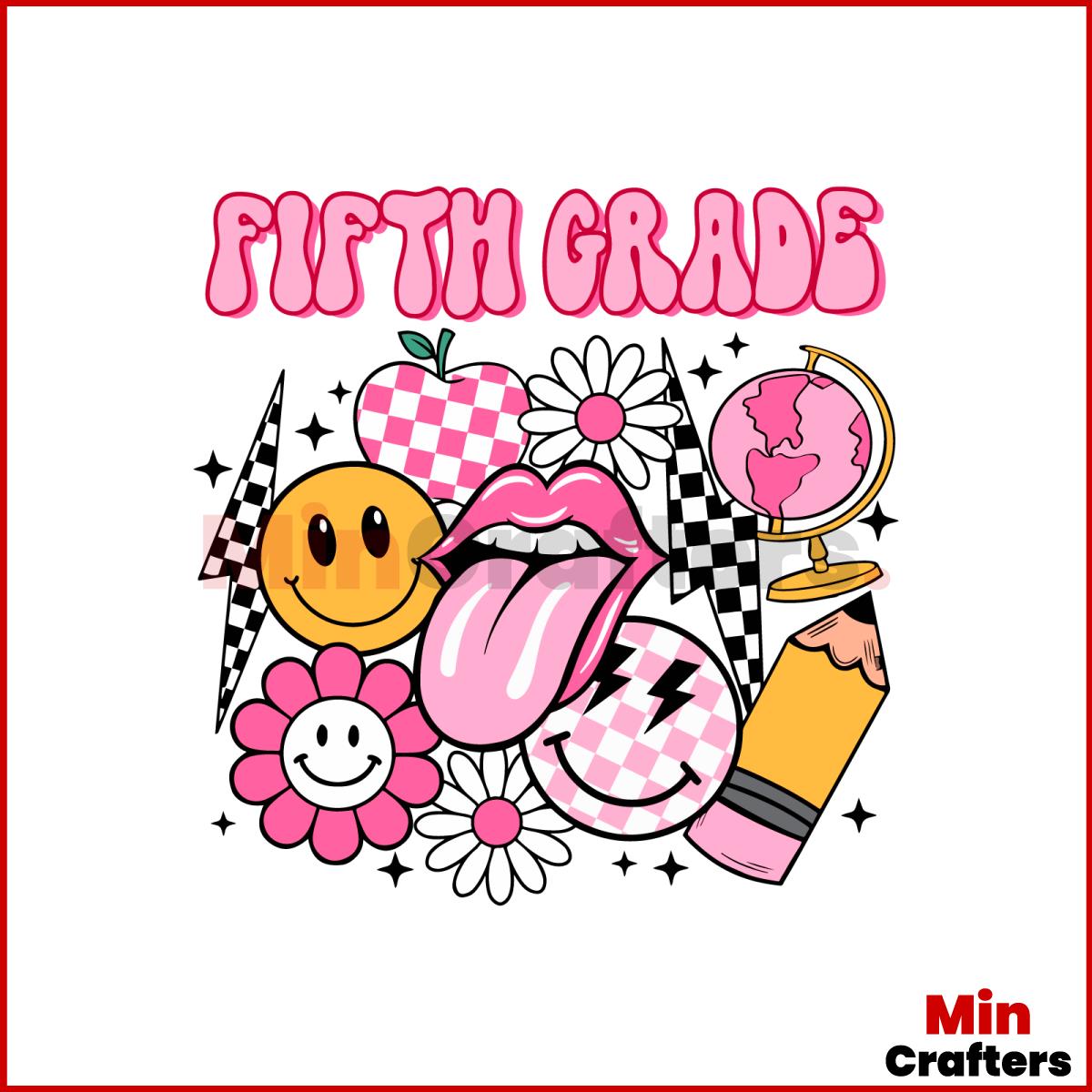 Fifth Grade Cute First Day Of School SVG Digital File - Inspire Uplift