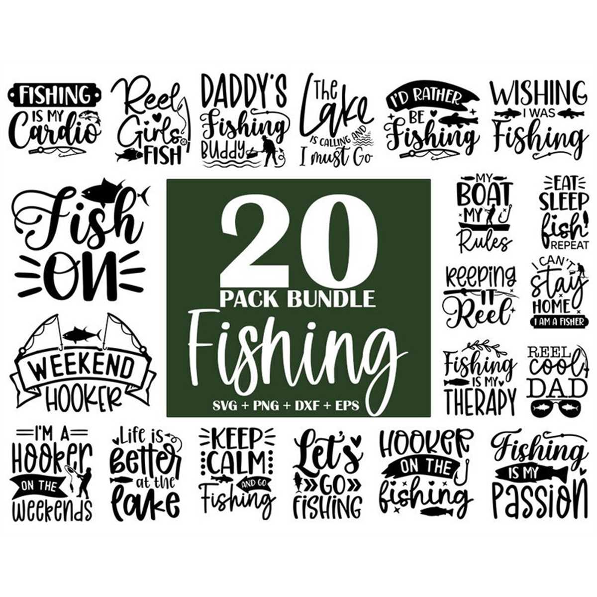 Fishing Sayings Svg Bundle, fishing svg bundle, fishing svg | Inspire ...